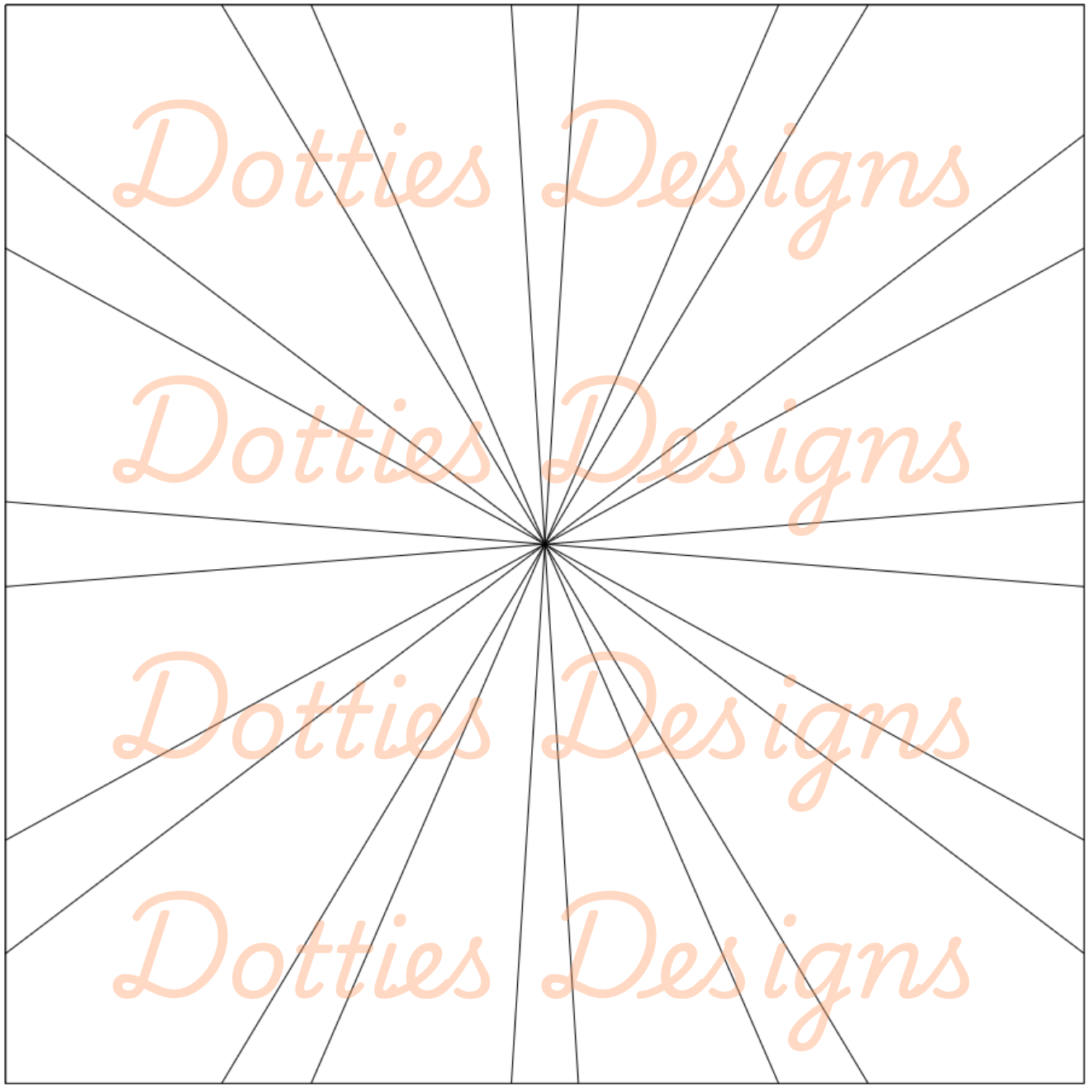 B3.4 - Star Burst Pre Cut Template – Dotties Designs